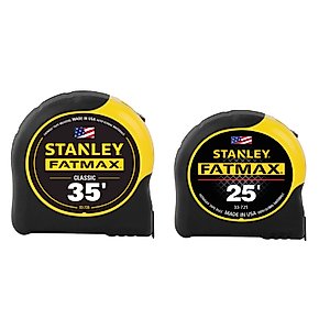 Stanley 33-735-25 35ft. and 25ft. Fatmax Tape Measure Combo Pack, Yellow