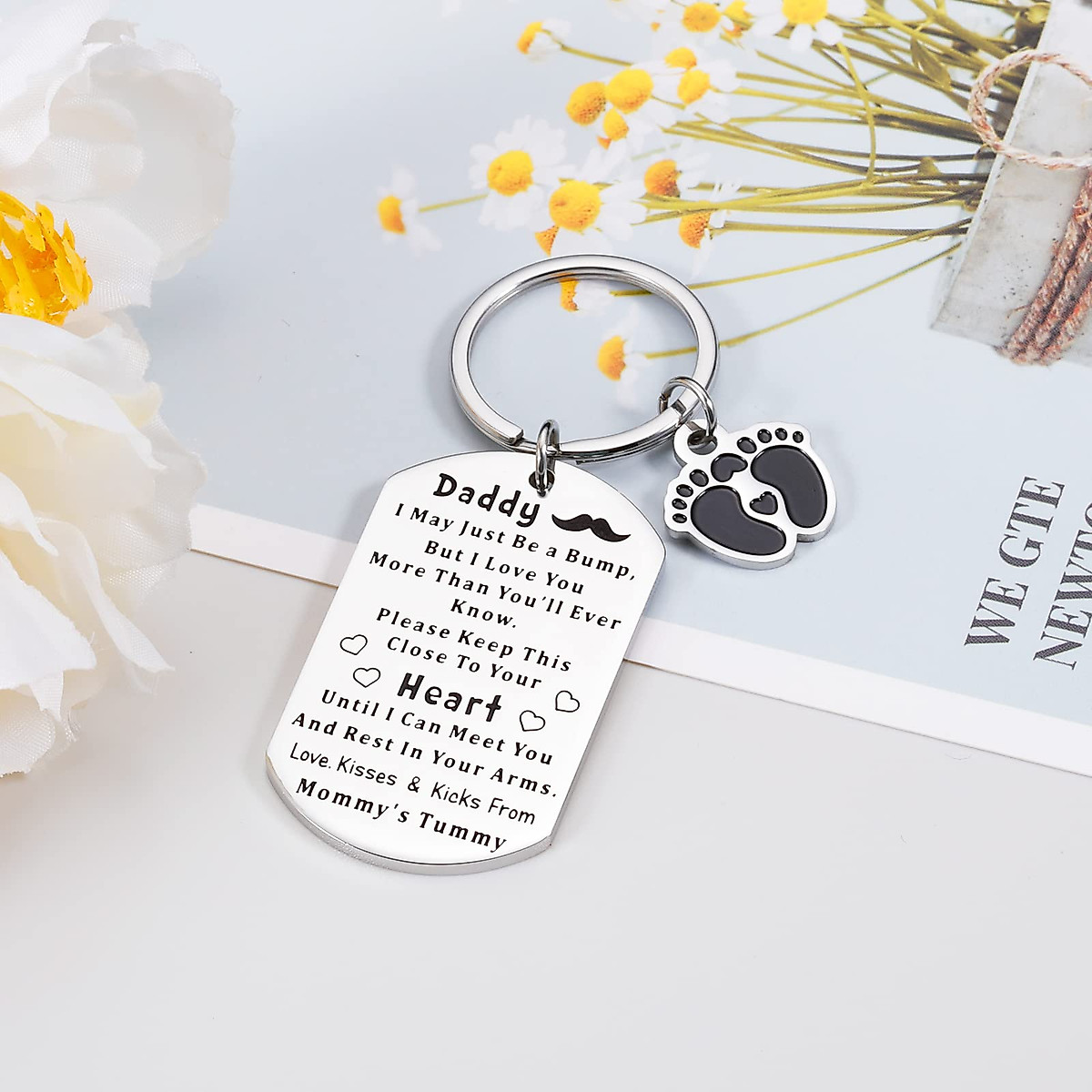Expectant Dad Gifts Father Day Gift for New Dad New Dad to Be Gifts Baby Shower Gifts for Dad Keychains Pregnancy Announcement Gifts for Husband Baby Reveal Gifts for First Father Day Gifts