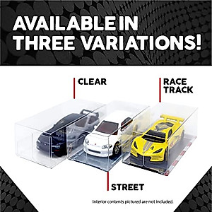 Eichi-W Collection 164 Protector Cases Race Track Diorama Design Lot of 20 Protective Case for Hot Wheels and Matchbox Collectors EWC854030XX20