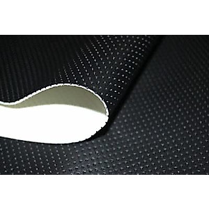 FABRICS FOREVER - Faux Leather Semi Perforated Tobacco Cinnamon Upholstery Fabric by the Yard - 54’’ Wide | Semi Perforated Tobacco Vinyl Fabric Material Faux Leather Sheets for DIY, Upholstery Crafts