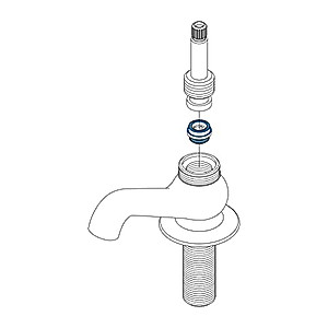 Central Brass 0239-P Single Handle Basin Faucet in Chrome