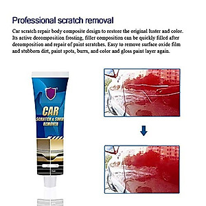 Car Scratch Remover Car Repair Polishing Scratch Removal Wax Scratch Repair Kit with Sponge 15ml, One-size