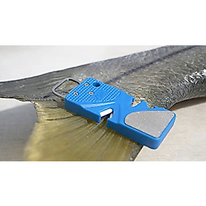 CUDA Diamond Pocket Sharpener #23062 | Compact Portable Sharpener with Integrated Line Cutter, Bottle Opener, & Hook Sharpening Grooves