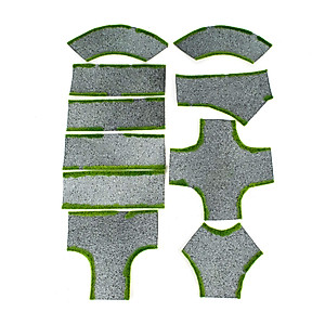 War World Gaming Road Junction, Straight & Curved Sections Full Set of 10 – 28mm Wargaming Scenery Terrain Model Diorama