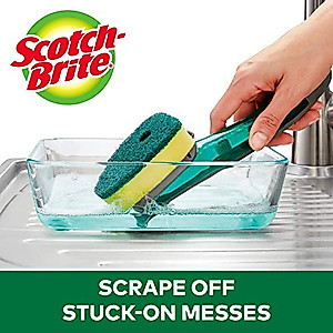 Scotch-Brite Heavy Duty Advanced Soap Control Dishwand, Control Soap With A Button, Keep Your Hands Out Of Dirty Water, Long Lasting and Reusable