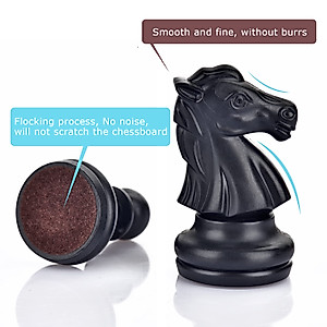 QuadPro Chess Pieces Only, Magnetic Plastic Chessman Set for Replacement of Missing Pieces, Include Storage Bag (1.96” King - Small)