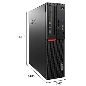 Lenovo Desktop Computer PC Monitor Bundle, Intel Core i5 6500 3.2GHz, 16GB DDR4 RAM, 256GB SSD + 2TB HDD, Built-in WiFi BT,DVD-RW,Wireless Keyboard Mouse,Windows 10 Pro (Renewed)