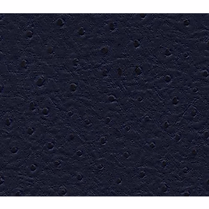 Vinyl Fabric Ostrich Navy Blue Fake Leather Upholstery / 54" Wide/Sold by The Yard