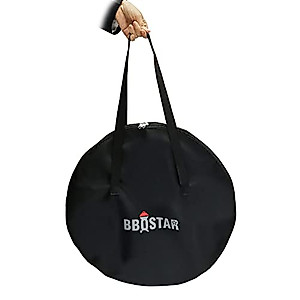 BBQSTAR Detachable Swivel Grill for 19.5" Wood Burning Firepit as Solo Stove Bonfire Hotshot Explorer; Outdoor Firepit Grill Accessory Kit W/Stainless Steel Cooking Grate, Fire Poker,Carry Bag