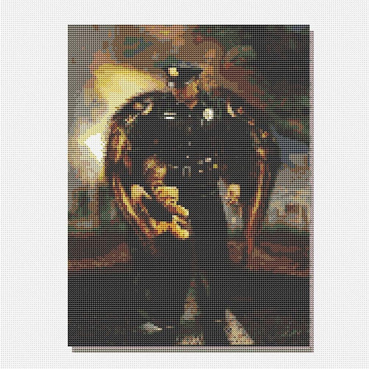 Tangbr DIY 5D Diamond Painting by Number Kits,diamond painting kits for adults beginner for Decoration Angel Police and Flag 11.8x15.7in 1 Pack