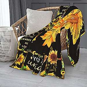 Inspirational Religious Gift, Encouragement Gifts for Women, Christian Gifts, Inspirational Gifts for Women, Religious Gifts for Women,Sunflower Prayers Blanket Get Well Soon Gifts for Women50x60in