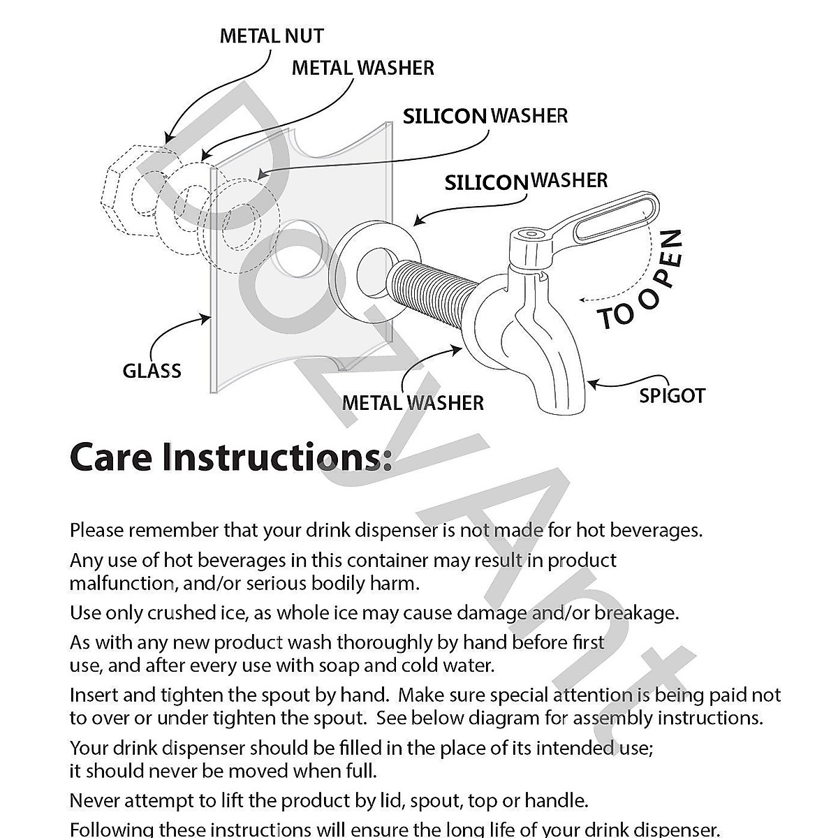 DOZYANT Updated More Durable Beverage Dispenser Replacement Spigot,Stainless Steel Polished Finished, Water Dispenser Replacement Faucet, fits Berkey and Other Gravity Filter Systems as Well