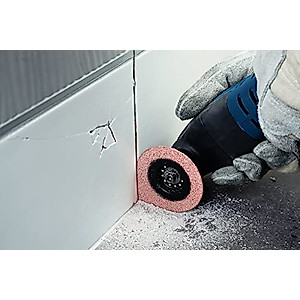 BOSCH OSL234HG 1-Piece 2-3/4 In. x 1/8 In. Starlock Oscillating Multi Tool Grout & Abrasive Carbide Grit Hybrid Grout Blade for Grinding & Rasping Applications
