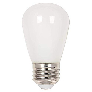 Westinghouse 5511520 1.2 (15-Watt Equivalent) S14 Frosted, E26 (Medium) Base (4 Pack) LED Light Bulbs, Frost