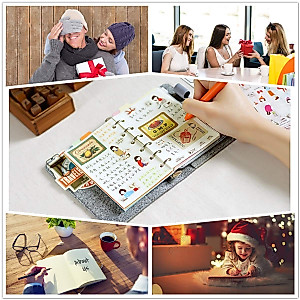 A7 Planner Refill,4 Packs per Set, Monthly Plan Paper, A7 Pocket Binder Refills Inserts 6 Ring with Label Stickers Gift,Mini Binder Refills,6 hole/100gsm Thick Paper/4.84 x 3.23'', Harphia