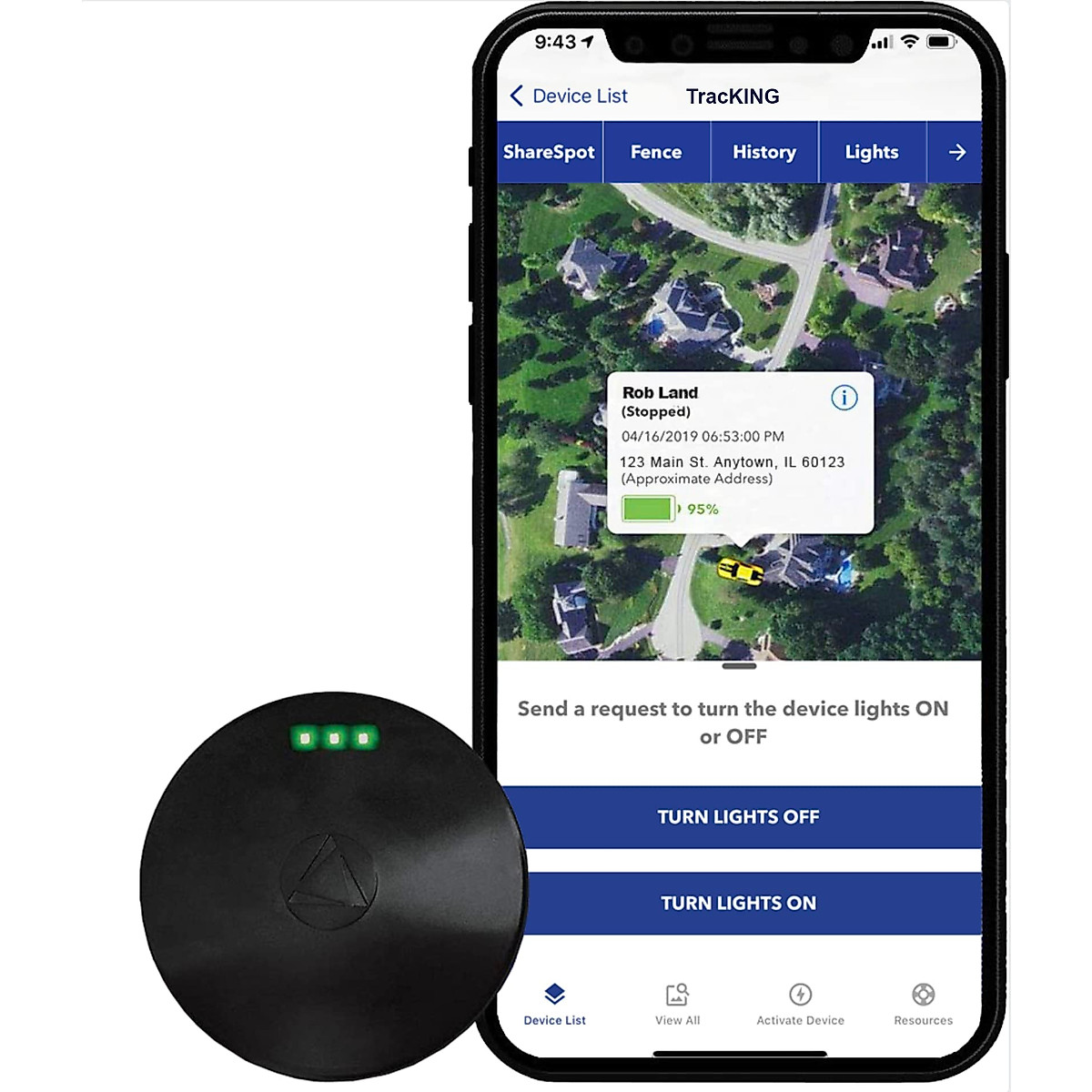 TracKing GPS Tracker. Fully Magnetic, Waterproof, & Dustproof for Fleets, Assets, & More.