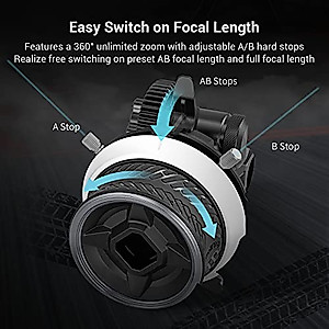 SmallRig Mini Follow Focus with A/B Stops & 15mm Rod Clamp and Snap-on Gear Ring Belt for DLSRs and Mirrorless Cameras, Fits Different Diameter Lenses Up to 114mm - 3010