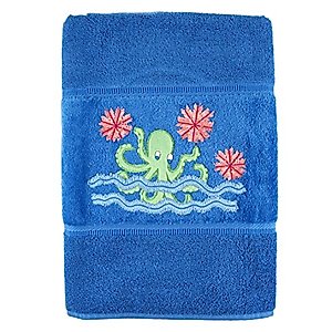 BigKitchen Octopus Garden Embroidered Luxury Hand Towel