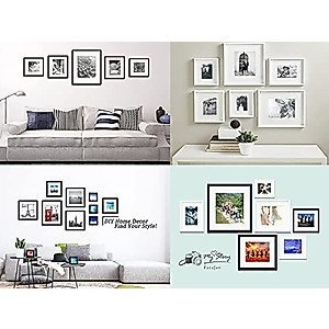 LUOFU 11x14 Picture Frames Set of 2,White Picture Frame 11x14,Display Pictures 8x10 with Mat or 11x14 without Mat,Multi Photo Frames Collage for Wall Art Decorative Display
