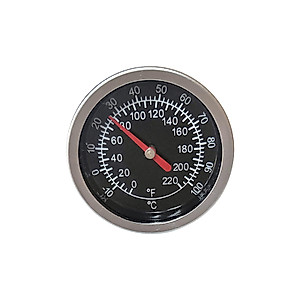Baoblaze Tea Pot Dial Thermometer Hot Water Thermometer 1/4" NPT Back Mount 0°C~100°C or -10of~220of Thermometer Double Scale Durable Rustproof