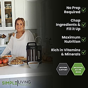 7-in-1 Soup Maker 1.6L | Soy, Almond, Nut, Vegan Milk Maker Machine | Purées, Shakes, Smoothies, Baby Foods, Cocktails (Stainless Steel)