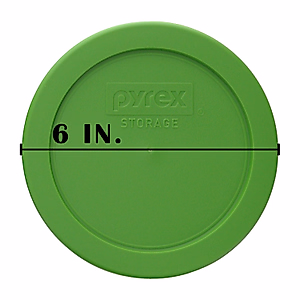 Pyrex Bundle - 4 Items: 7200-PC 2-Cup Green Plastic Food Storage Lids