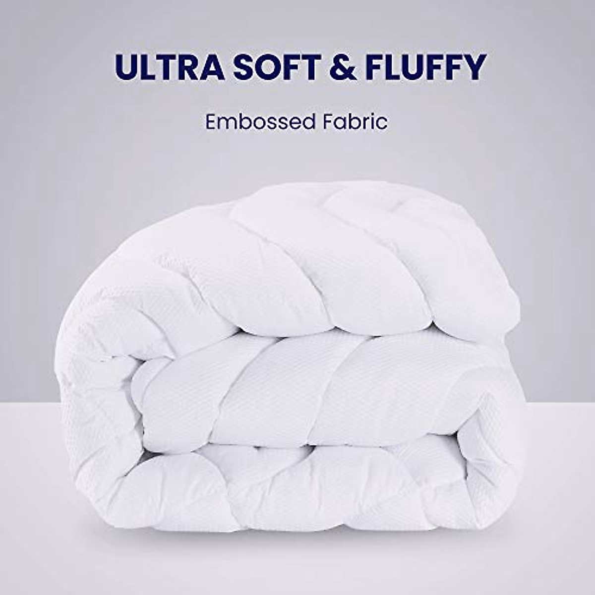 SLEEP ZONE King Size Cooling Mattress Topper, Premium Zoned Cool Mattress Pad Cover, Padded Mattress Protector Breathable Washable, Deep Pocket 8-21" (White, King)