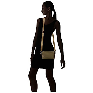 Vera Bradley Women's Cotton Convertible Pouch Crossbody Purse With RFID Protection, Climbing Ivy Green - Recycled Cotton, One Size