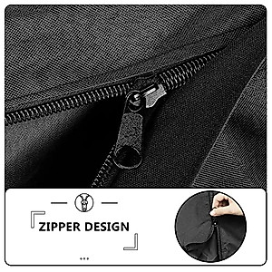 Grisun Grill Cover for Kamado Joe Classic Joe 18 inch Grill, Anti-Fade Waterproof Grill Cover for Large Big Green Egg and Char-Griller, Replacement Cover for KJ-GC23BWFS, Special Zipper Design, Black