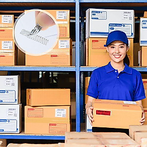 Marspark 500 Pieces Silver Security Tamper Evident Seals Stickers Void Original Genuine Authentic Hologram Labels Tamper Proof Evident Stickers Sequential Serial Numbering, 0.24 x 1 Inch