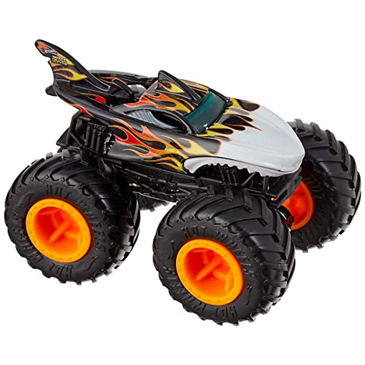 Hot Wheels Monster Trucks, 1:64 Scale Monster Trucks Toy Trucks, Set of 4, Giant Wheels, Favorite Characters and Cool Designs