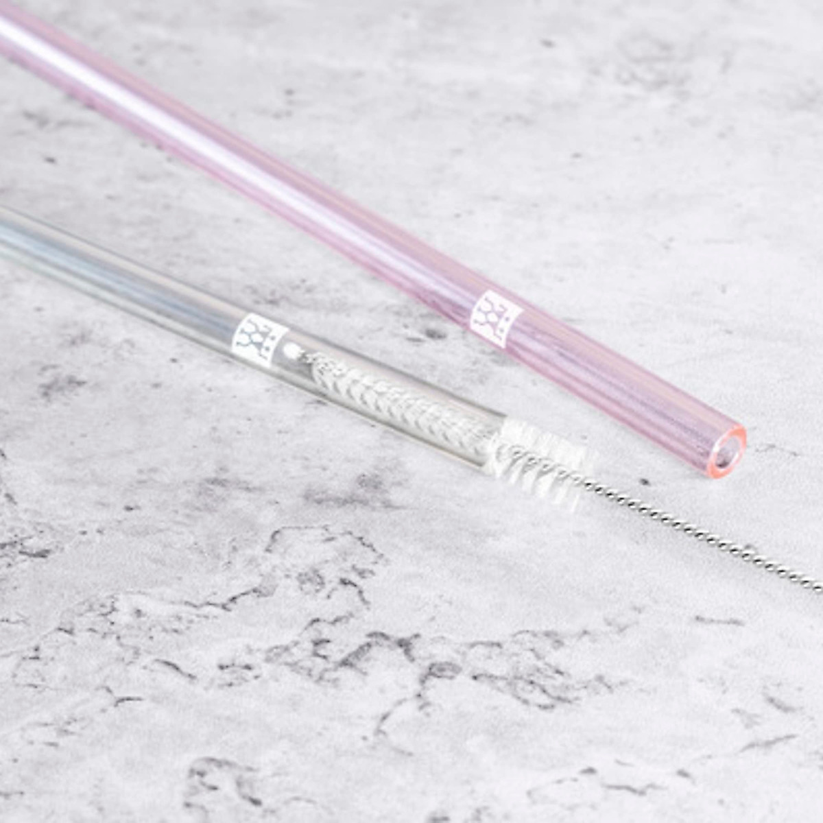 ZWILLING Sorrento 5-pc Bent Glass Straw Set - Clear