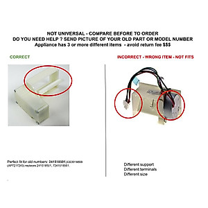 GLOB PRO Refrigerator Motorized Damper Compatible with Kenmore, Frigidaire 241518501, 7241518501