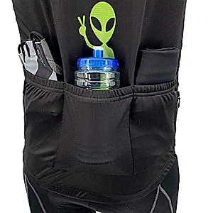 CORVARA BIKE WEAR UFO Believe Men's Cycling Short Sleeve Bike Jersey (Large) Blue