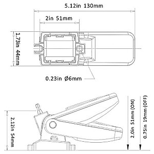 Ogrmar Automatic Boat Bilge Pump Float Switch Moisture Tight Seals 12/24/32VDC Ignition protected Mercury