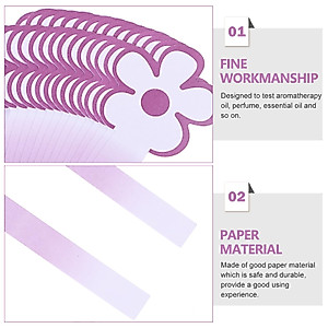 VILLCASE 400pcs Perfume Test Strips, Flower Shaped Fragrance Paper Strips, Disposable Essential Oils Paper Test Strips for Diffuser Fragrance Testing Scents