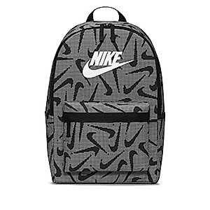 Nike Heritage AOP Backpack BLACK/BLACK/WHITE DQ5653-010, One Size
