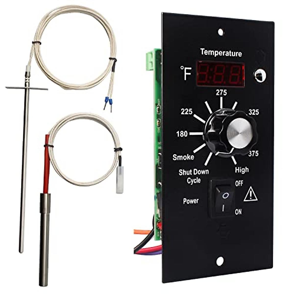 Classic Digital Control Board for Traeger Wood Smoker Replacement Parts Thermostat Kit,Compatible Traeger Pellet Wood Grill with Hot Rod Temperature Sensor