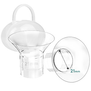 CreGear 2PCS Flange Insert 21mm Suitable for Medela/Spectra/Tsrete/Momcozy S9/S9 Pro/S10/S12/S12 Pro Wearable Breast Pump Flange/Shields, Reduce 24mm Nipple Tunnel Down to 21mm