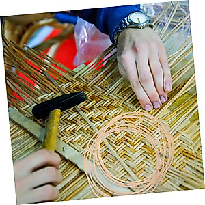 EXQUIMEUBLE 1 Roll Rattan Weave Material DIY Kits Rattan Furniture Woven Baskets Craft Rattan Cane Chair Cane for DIY Furniture Repair Kit Rattan Furniture Weaving Material DIY Rattan Crafts