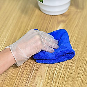 Schneider Clear Vinyl Exam Gloves, 4-mil, Medium 100-ct Box, Latex-Free, Disposable Gloves, Medical Gloves, Cleaning Gloves, Food Prep Gloves, Food Safe Rubber Gloves, Powder-Free, Non-Sterile