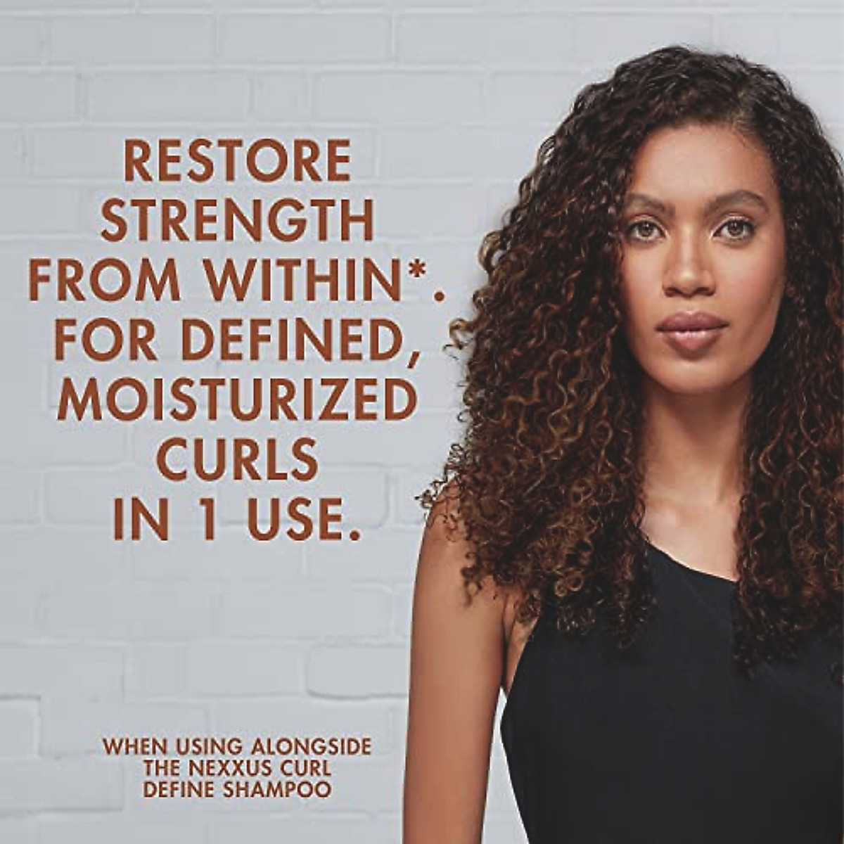 Nexxus Curl Define Shampoo and Conditioner ProteinFusion 2 Count for Curly and Coily Hair Strengthening & Moisturizing Sulfate-Free Hair Products with Marula Oil 13.5 oz