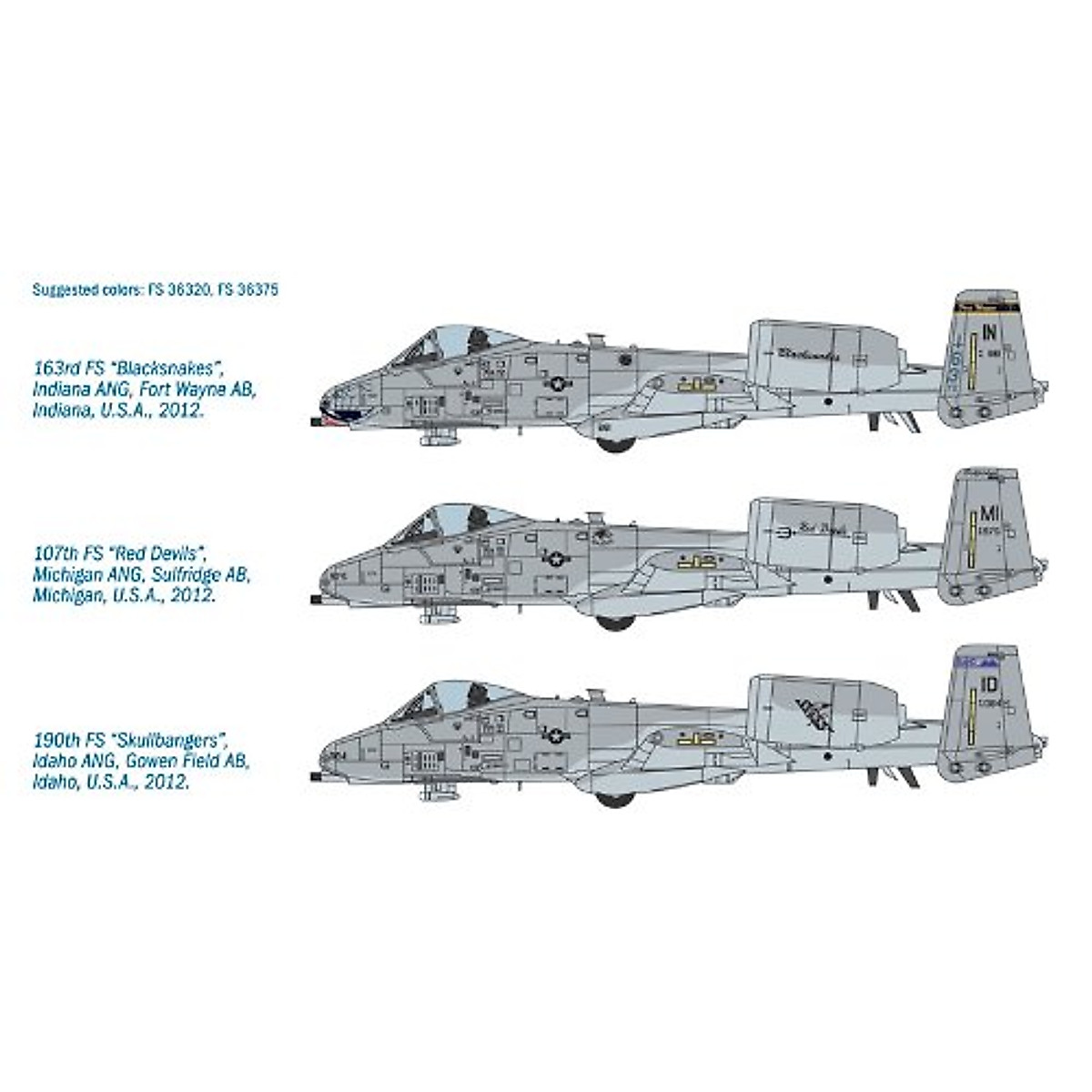 Italeri 2725S A-10C Blacksnakes Model Aircraft 1: 48