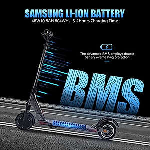 E-TWOW GT SE Electric Scooter, 31 Mile Range, 25 MPH Max Speed, 275lbs Max Load, Adjustable Handlebar Height, Lightweight(29lbs) and Foldable, Great for Commuting, UL Certified