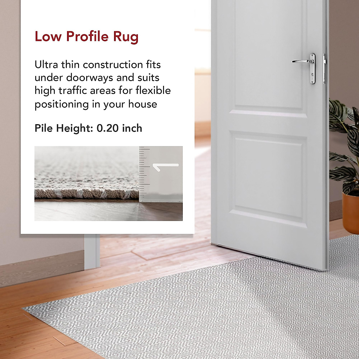 nuLOOM Lorretta Geometric Cotton Area Rug, 8x10, Taupe