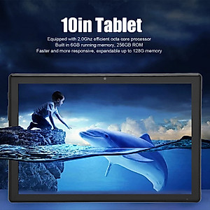 Honio Tablet PC, 5G WiFi 100-240V 10 Inch Tablet Octa Core Processor Reading 11 (US Plug)