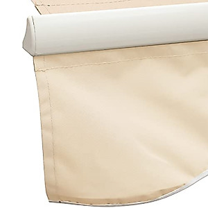 Outsunny 10' x 8' Manual Retractable Awning Sun Shade Shelter for Patio Deck Yard with UV Protection and Easy Crank Opening, Beige