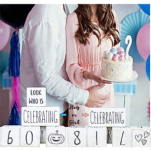 Milestone Blocks by Cutie Carry 6 Wood Block Photography Props The Most Complete Set for Baby Boy or Girl Track Memories Rustic Nursery Decor (White)