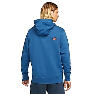 Nike Sportswear Essentials Futura Pullover Hoodie (as1, alpha, x_l, regular, regular, Blue)