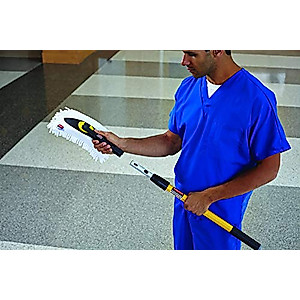 Rubbermaid Commercial Products HYGEN Quick-Connect Flexible Microfiber Mop Cover-Dust and Dirt, 11-inch, White